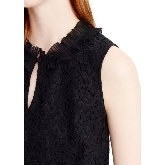 J. Crew | Tops | Nwt J Crew Lace Ruffle Neck Top | Poshmark